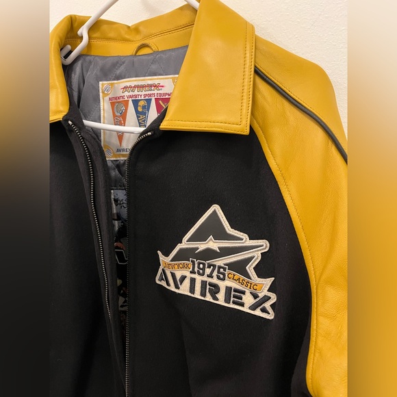 Avirex | Jackets & Coats | Avirex Classic Wool Leather Varsity Jacket ...